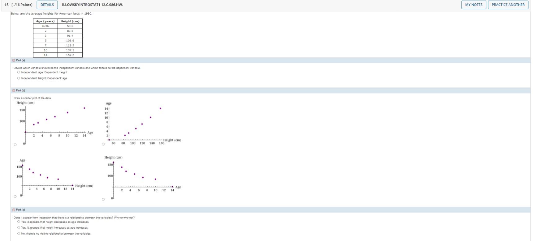 Solved 15. (-/16 Points] DETAILS ILLOWSKYINTROSTAT1 | Chegg.com