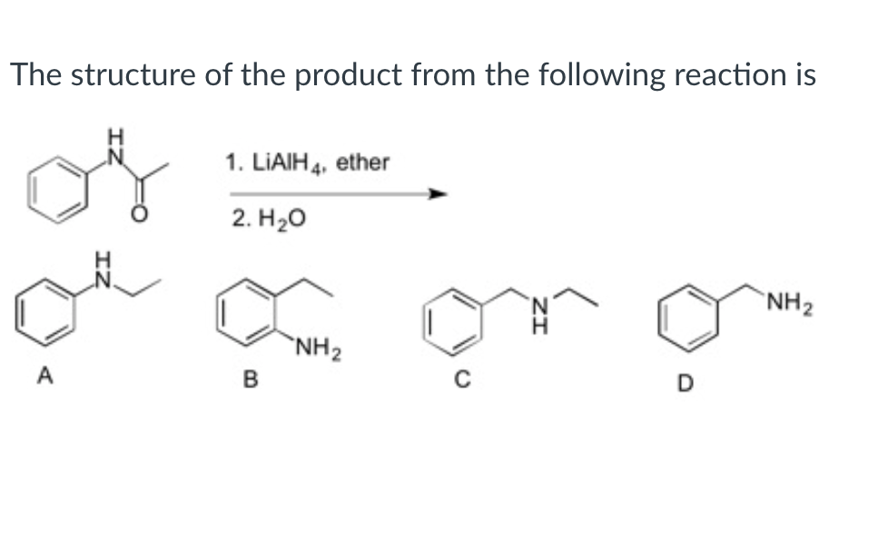 Solved The structure of the product from the following | Chegg.com