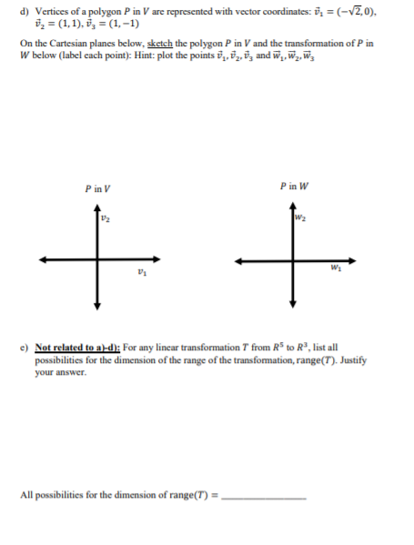 Solved For a computer graphics application, a linear | Chegg.com