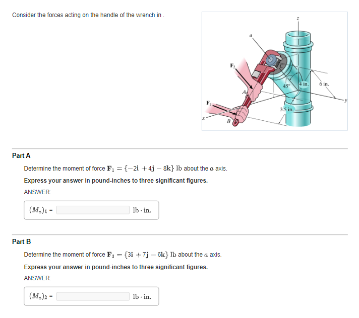 Solved Consider the forces acting on the handle of the | Chegg.com