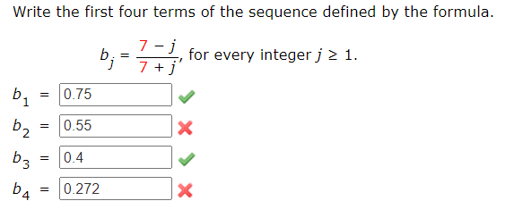 Solved Write the first four terms of the sequence defined by | Chegg.com