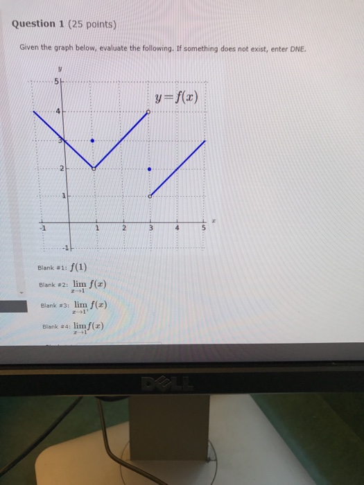 Solved Question 1 (25 points) Given the graph below, | Chegg.com