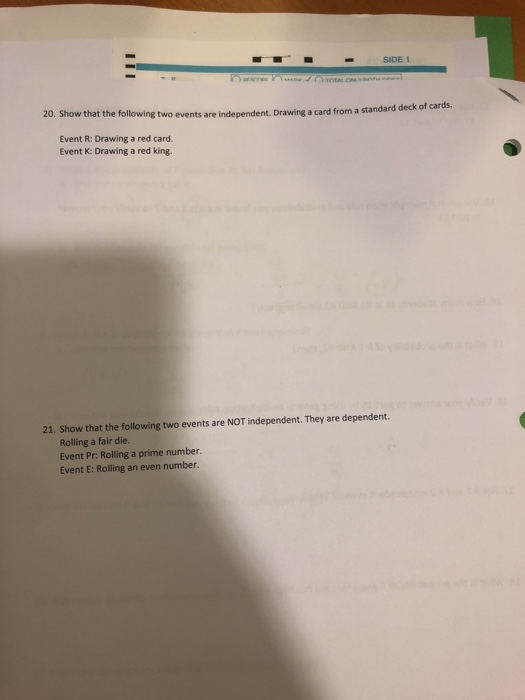 Solved SIDE 1 MATH 2600 02.25.2019 Classwork #7 1. Count the | Chegg.com