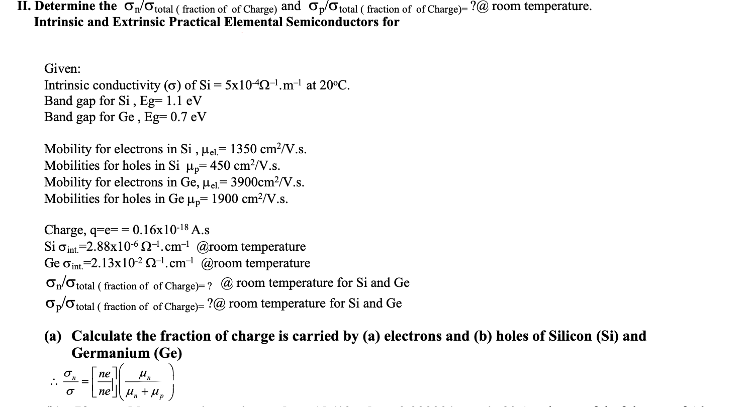 Solved Calculate the fraction of charge is carried by (a) | Chegg.com