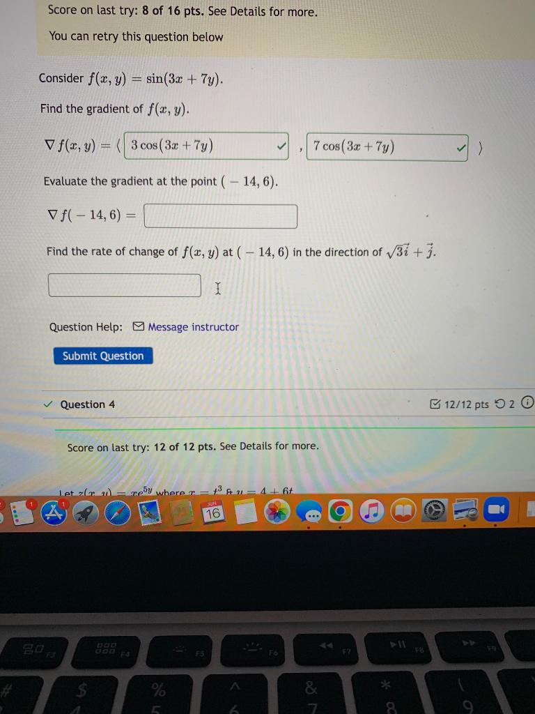 Solved Score on last try: 8 of 16 pts. See Details for more. | Chegg.com