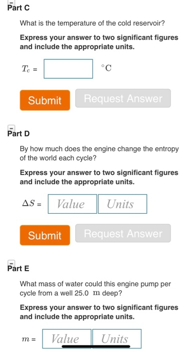 Solved A certain heat engine operating on a Carnot cycle | Chegg.com