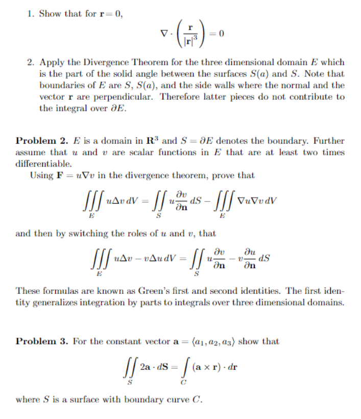 Solved Problem 1. In this problem we derive a formula for | Chegg.com
