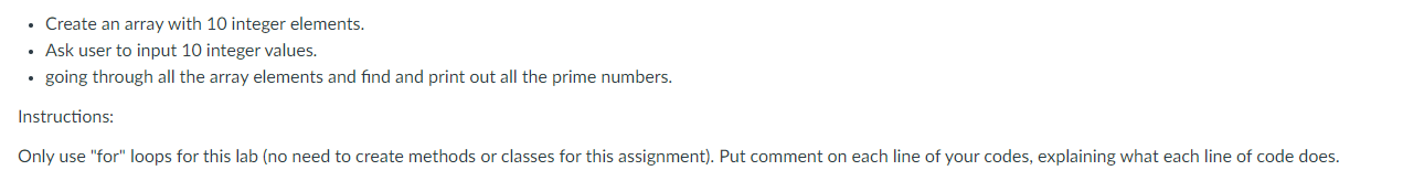 Solved - Create an array with 10 integer elements. - Ask | Chegg.com