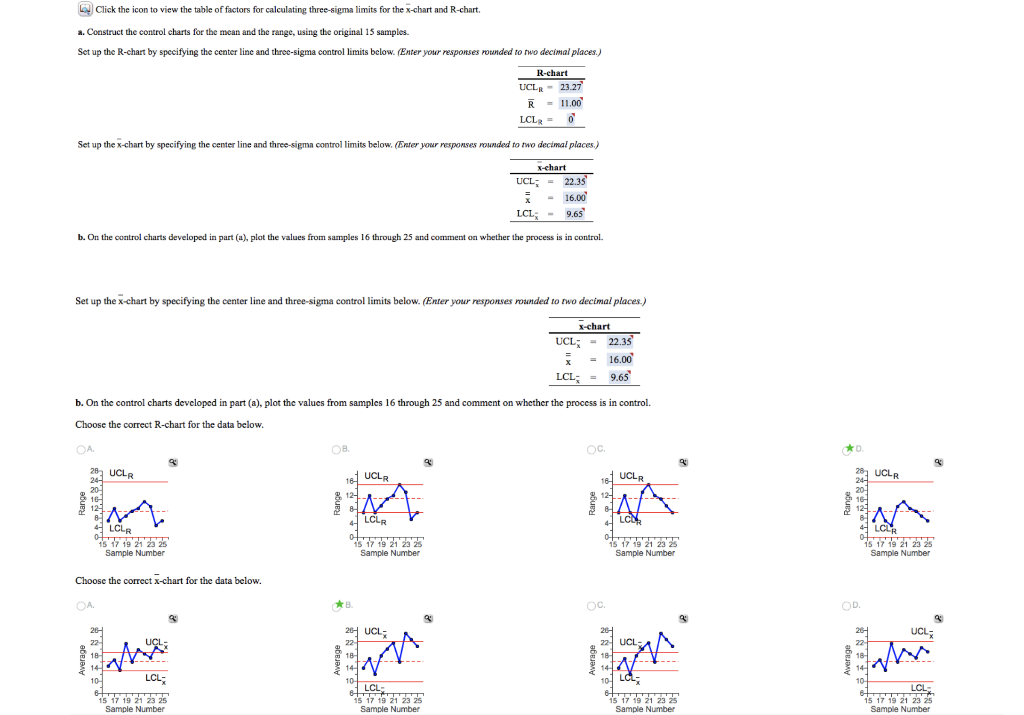 Solved Х Reference Factors for calculating three-sigma | Chegg.com