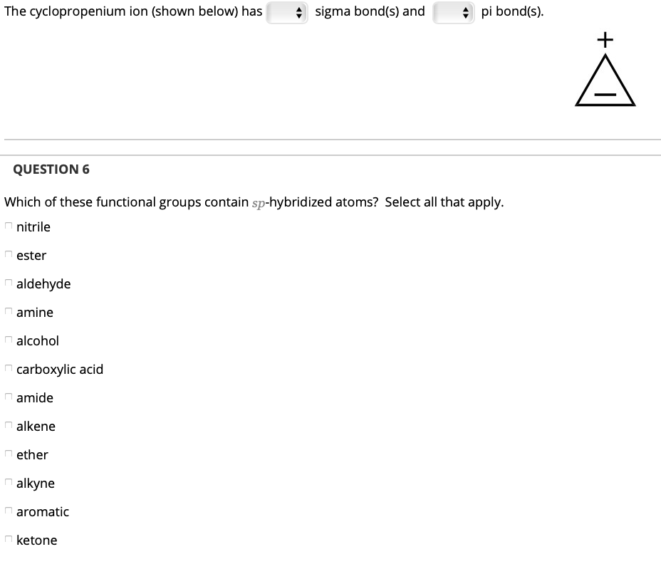 Solved The cyclopropenium ion (shown below) has sigma | Chegg.com