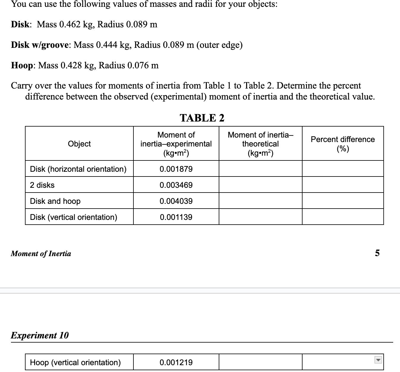 Solved You can use the following values of masses and radii | Chegg.com