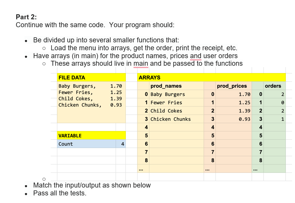 Solved Rewrite the ordering system to ask the user which | Chegg.com