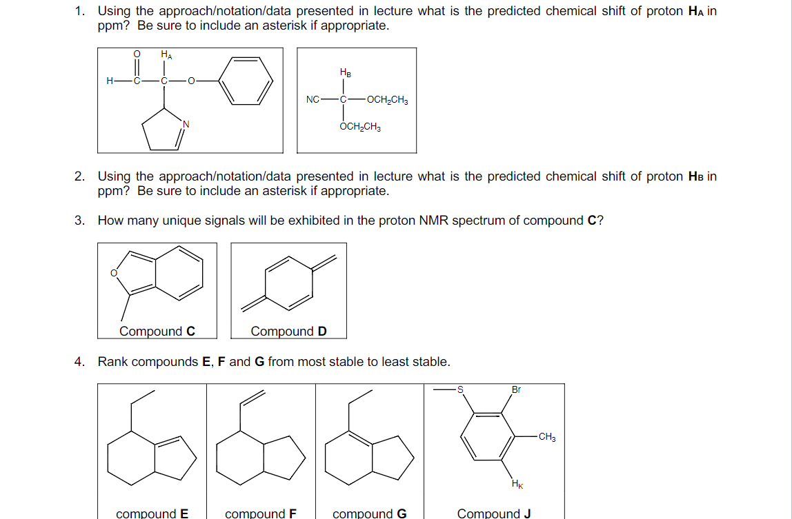 Solved 1. Using the approach/notation/data presented in | Chegg.com