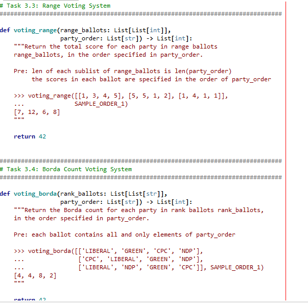 Solved Goals of this Assignment • Use the Function Design | Chegg.com