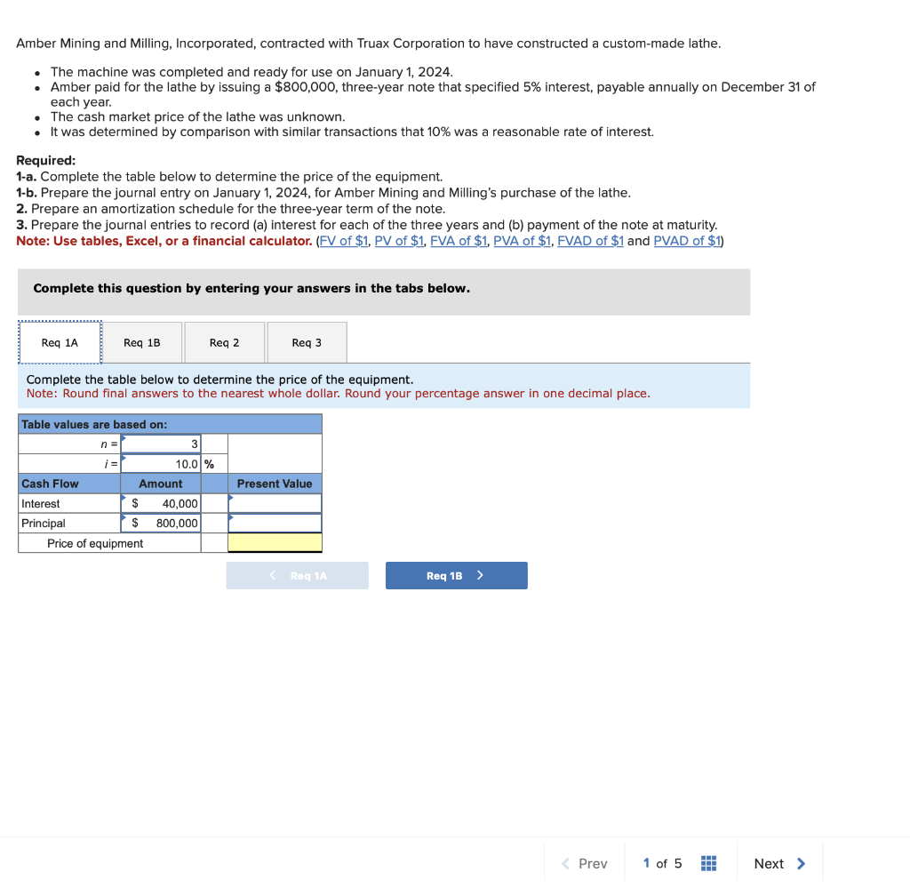 Solved Amber Mining and Milling, Incorporated, contracted | Chegg.com