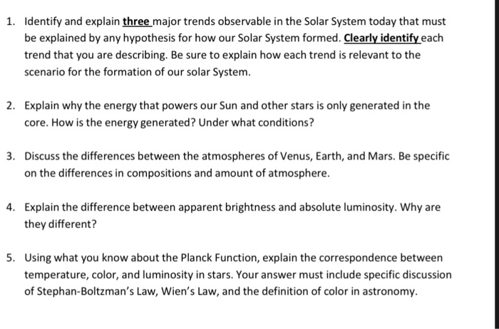 Identify and explain three major trends observable in | Chegg.com