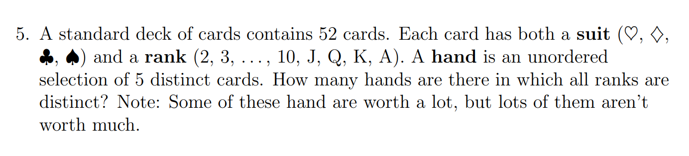 Solved A standard deck of ﻿cards contains 52 ﻿cards. Each | Chegg.com