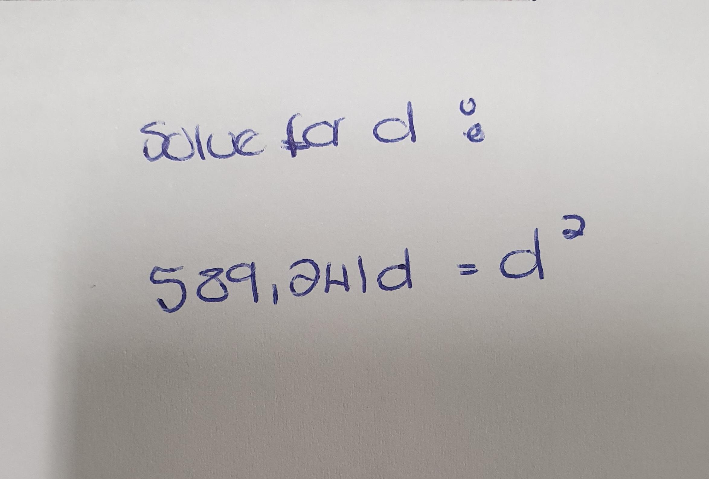 Solved 589,2H1d=d2 | Chegg.com