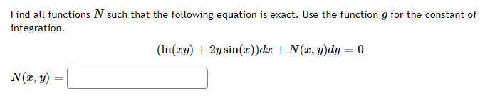 Solved Find all functions M such that the following equation | Chegg.com