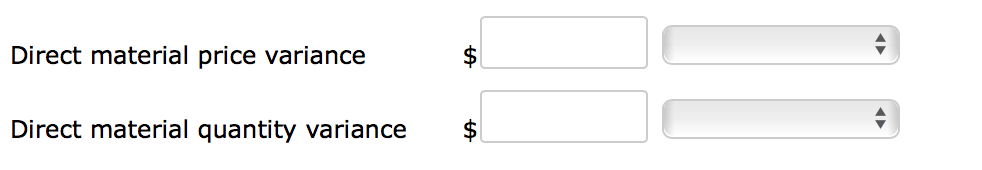 Solved (a) Calculate the direct materials price and quantity | Chegg.com