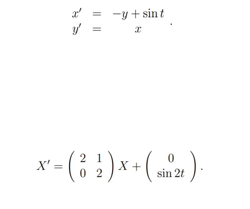 Solved Find general solutions of the following systems using | Chegg.com