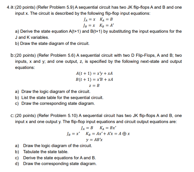 Solved 4a20 Points Refer Problem 59 A Sequential