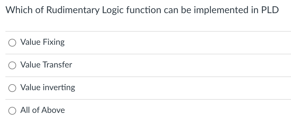 Solved Which of Rudimentary Logic function can be | Chegg.com