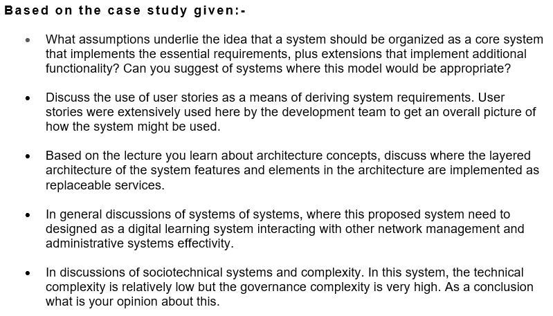 Solved Assessment Criteria The iLearn system is a digital | Chegg.com