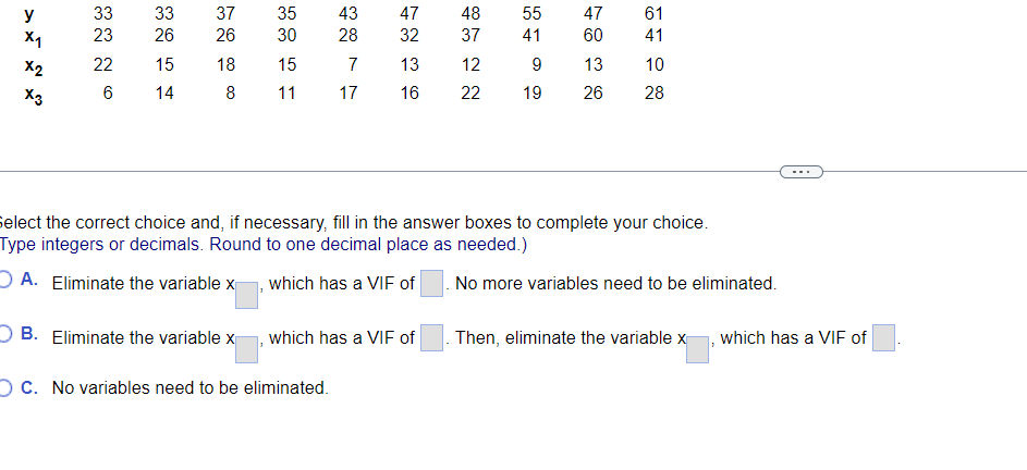 Solved elect the correct choice and, if necessary, fill in | Chegg.com