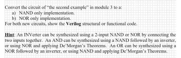 Solved Convert the circuit of "the second example" in module | Chegg.com