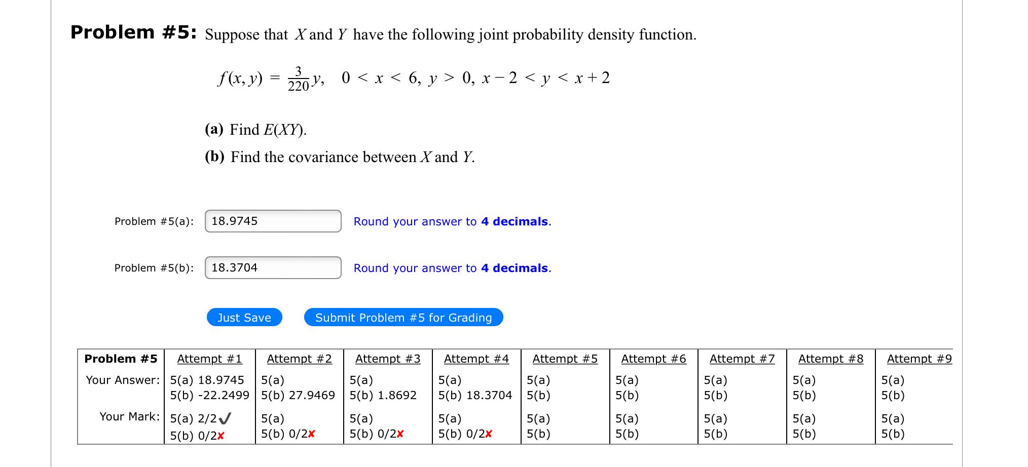 Solved Problem 5 Suppose That X And Y Have The Following