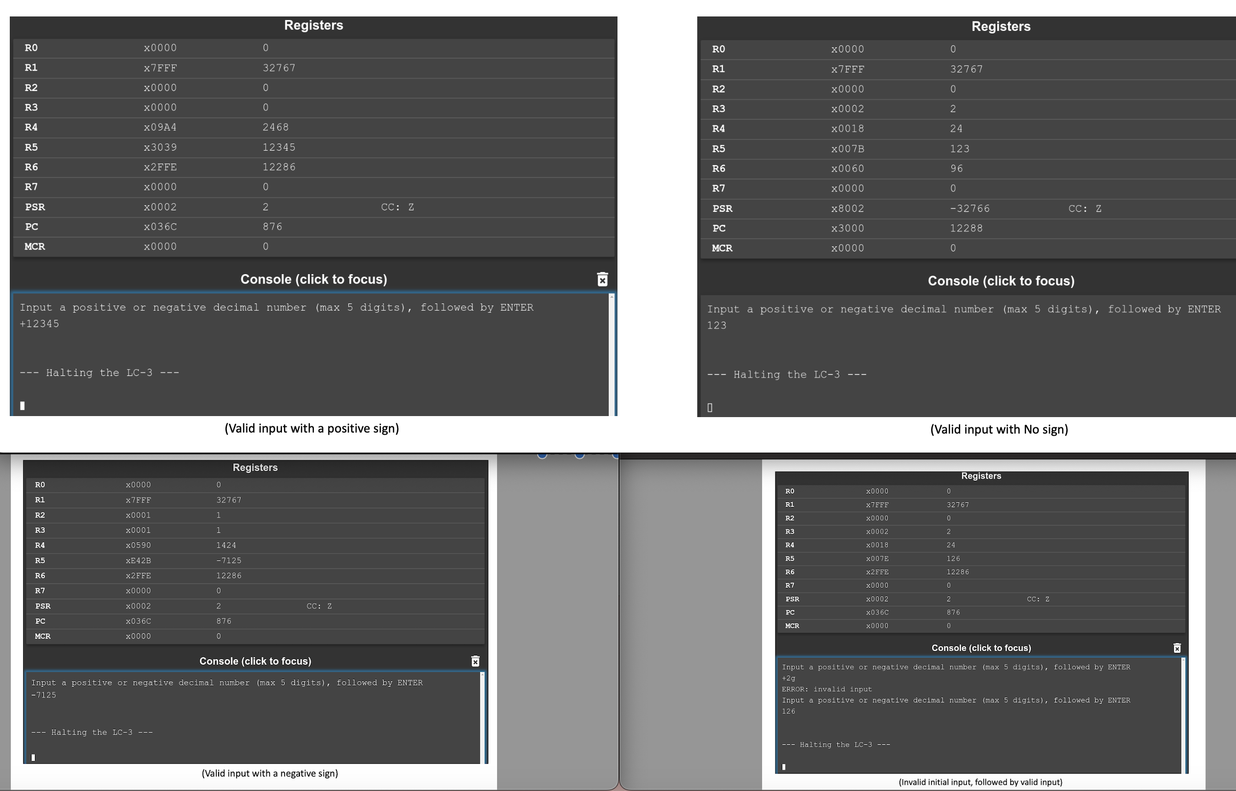 can you fix my code to have the expected outputs, it | Chegg.com