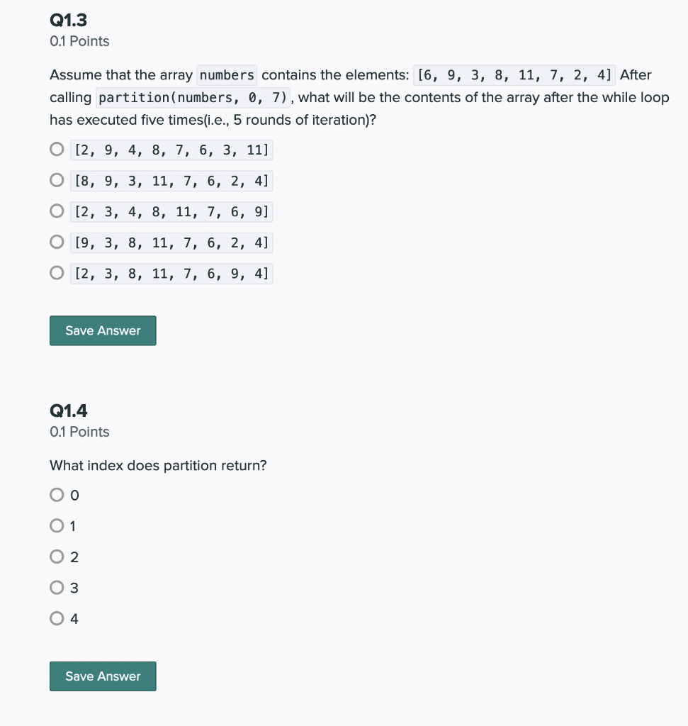 Solved The following code is one implementation of the | Chegg.com