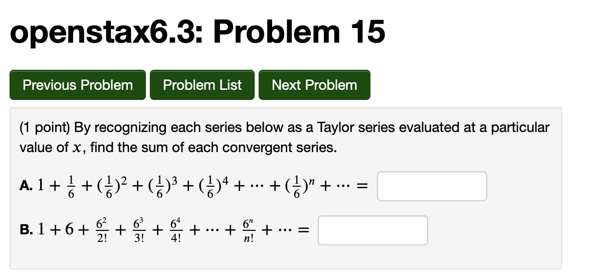 Solved openstax6.3: Problem 15 Previous Problem Problem List | Chegg.com
