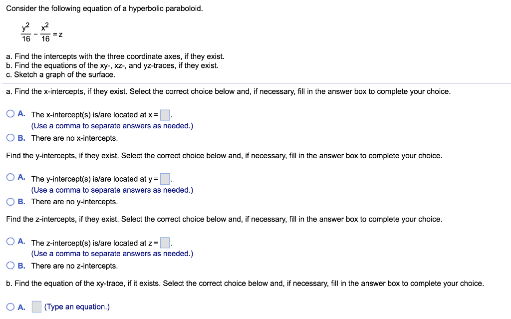 Solved Consider the following equation of a hyperbolic | Chegg.com