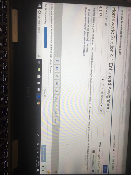 Solved Homework Section 4 1 Enhanced Assignment Score 0 Of
