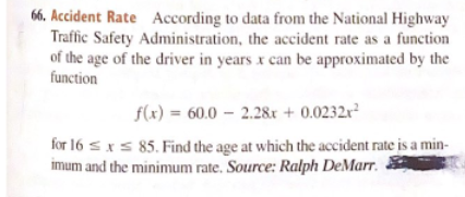 Solved 6. Accident Rate According to data from the National | Chegg.com