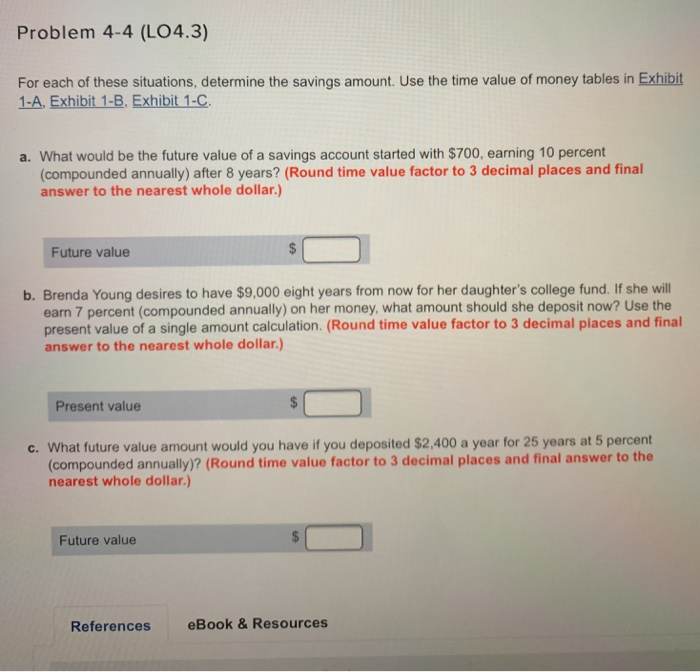 Solved Problem 4-4 (LO4.3) For each of these situations, | Chegg.com