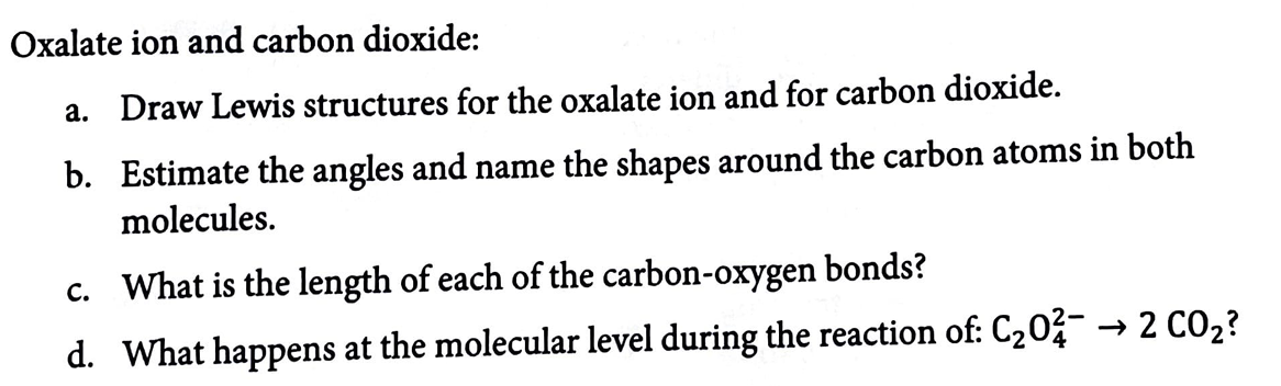 C2o4 2 Lewis Structure