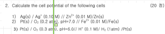 Solved 2. Calculate the cell potential of the following | Chegg.com