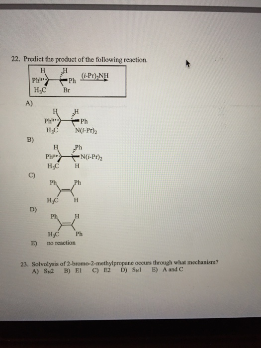 Solved 22. Predict the product of the following reaction. | Chegg.com