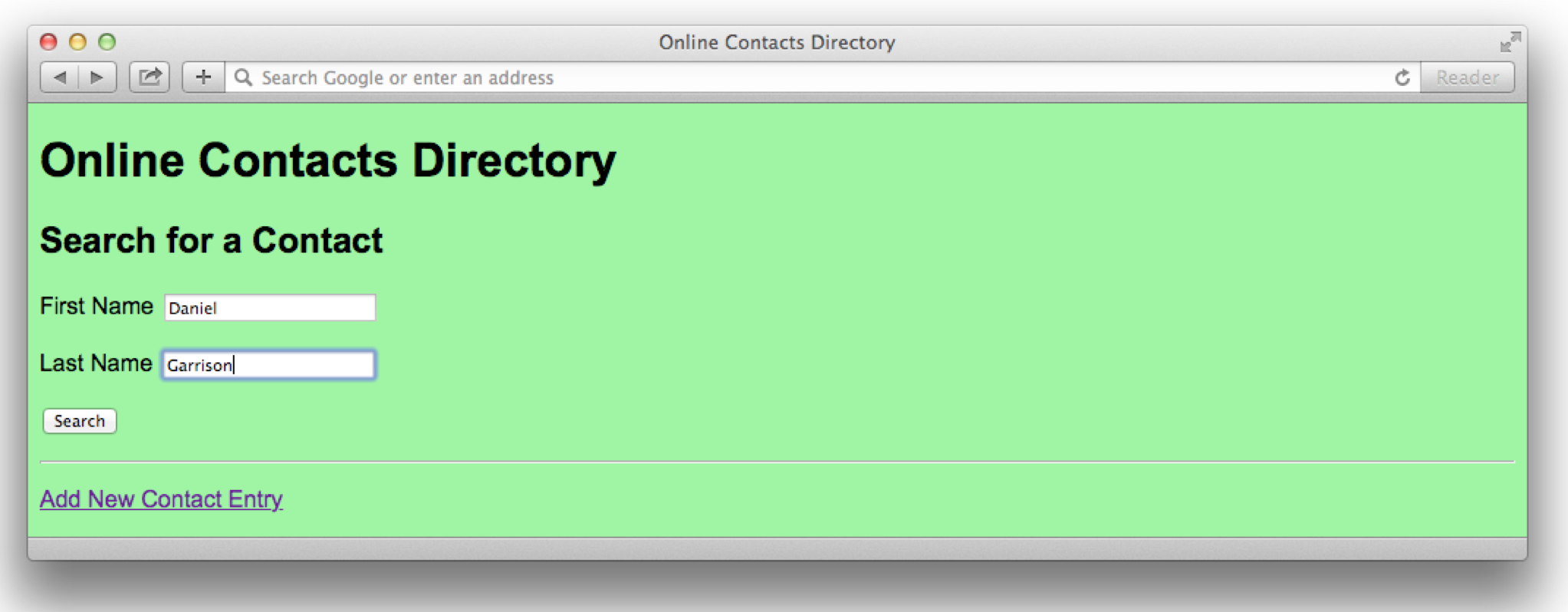 Solved Online Contacts Directory - PHP Language Design | Chegg.com