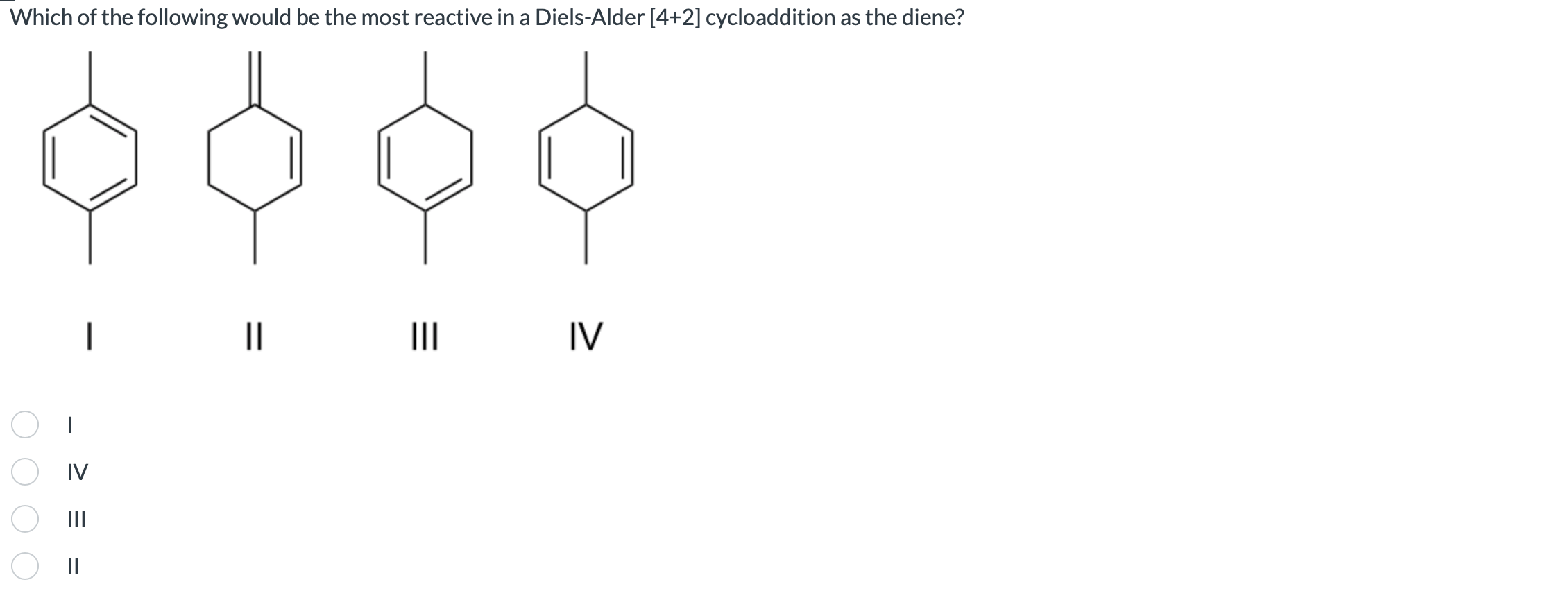 Solved Which of the following would be the most reactive in | Chegg.com