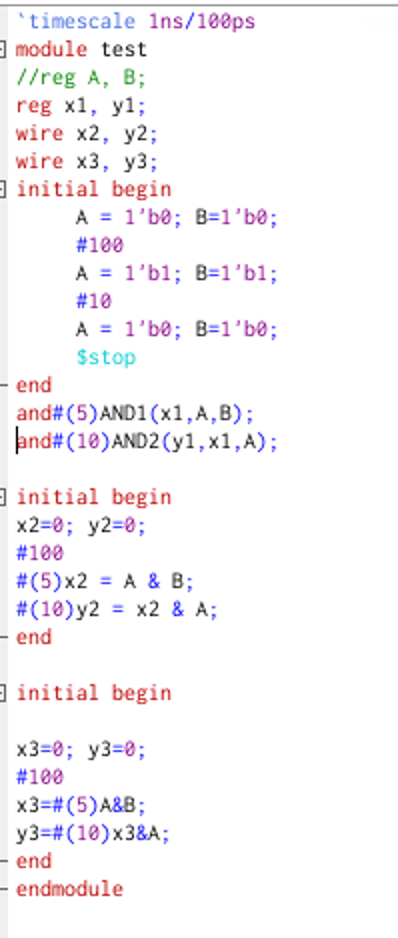 Solved For The Verilog Above Sketch The Waveforms In The 
