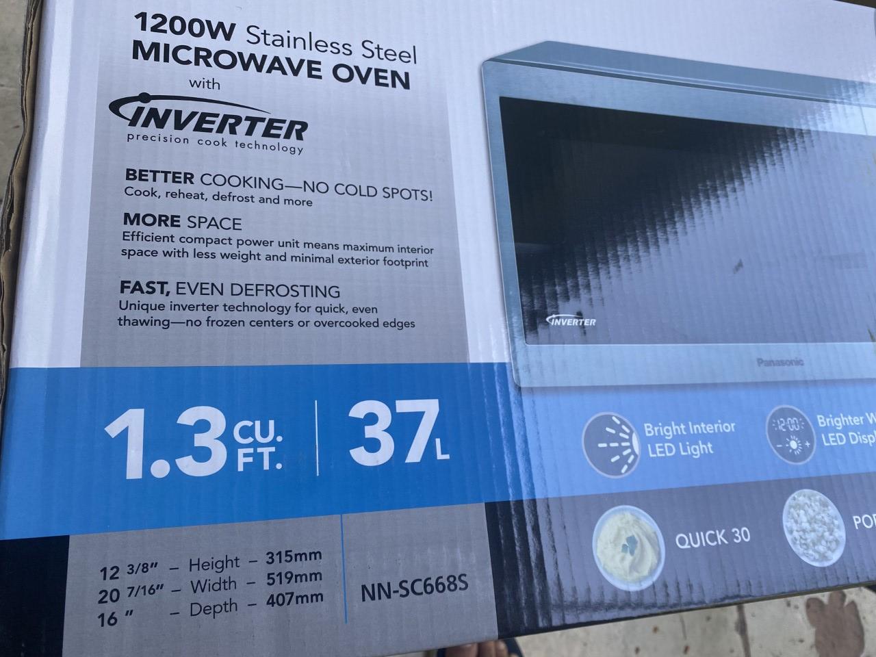 Solved See the Attached Image of the Microwave box. And | Chegg.com