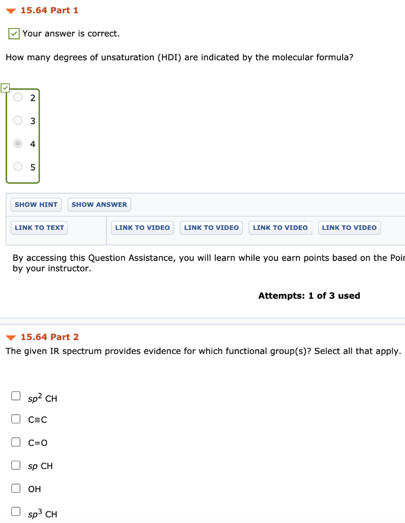 Solved Integrated Problem 15.64 Deduce the structure of a | Chegg.com