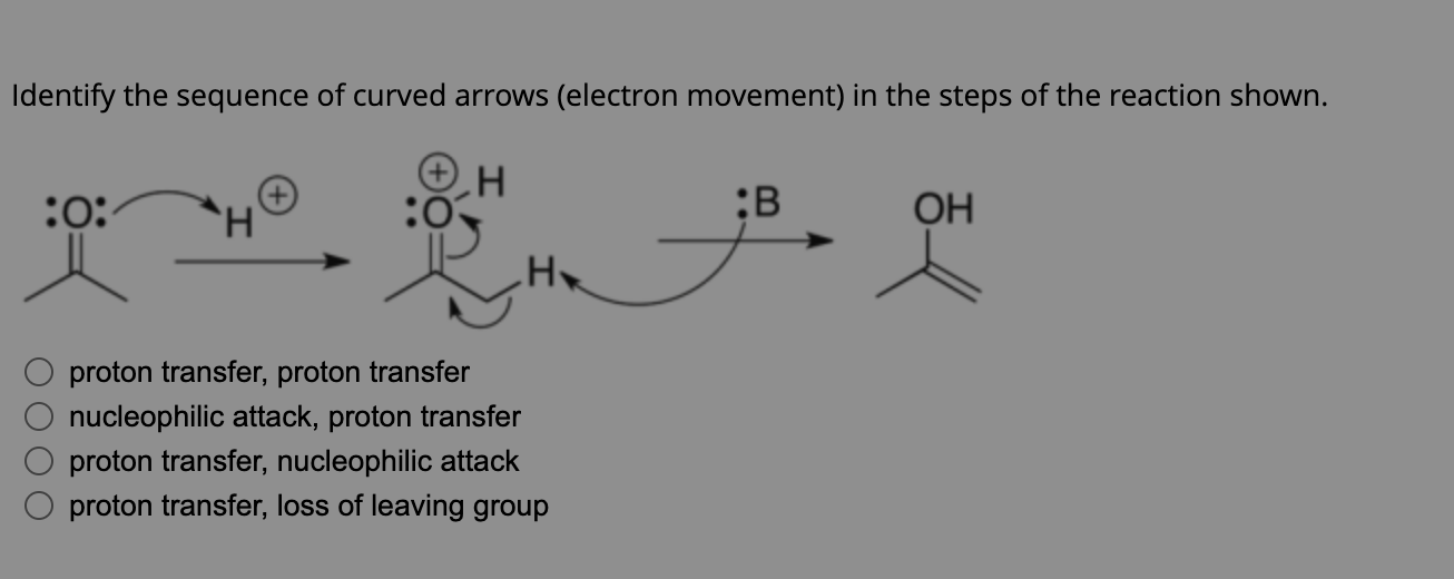 Solved Ientify the sequence of curved arrows (electron | Chegg.com