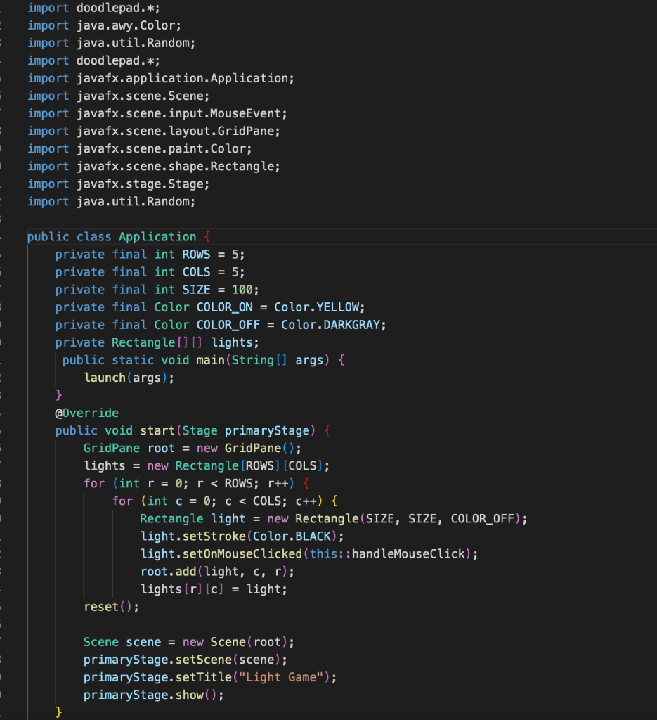 Solved Error in this code what is the issue? 5x5 grid 25 | Chegg.com
