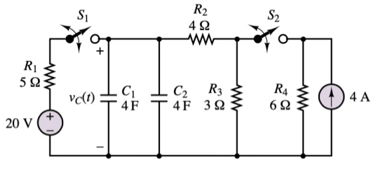 Solved If switch 1 is closed and switch 2 is closed, what is | Chegg.com