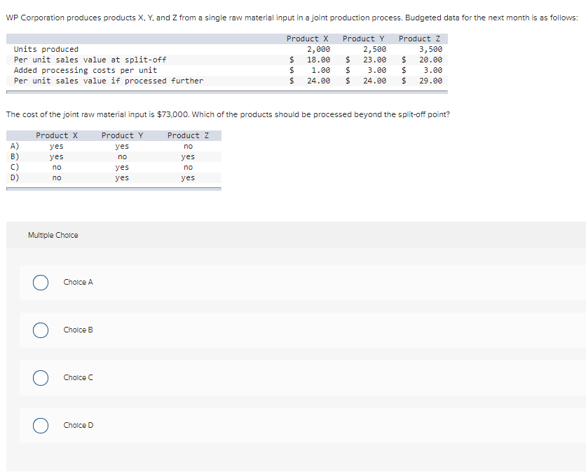 solved-wp-corporation-produces-products-x-y-and-z-from-a-chegg